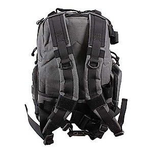 G5 Tactical Range Backpack | Gray | 3 Handguns Capacity | MOLLE Webbing | Durable Waterproof Stain-Resistant Shooting Tactical Gear