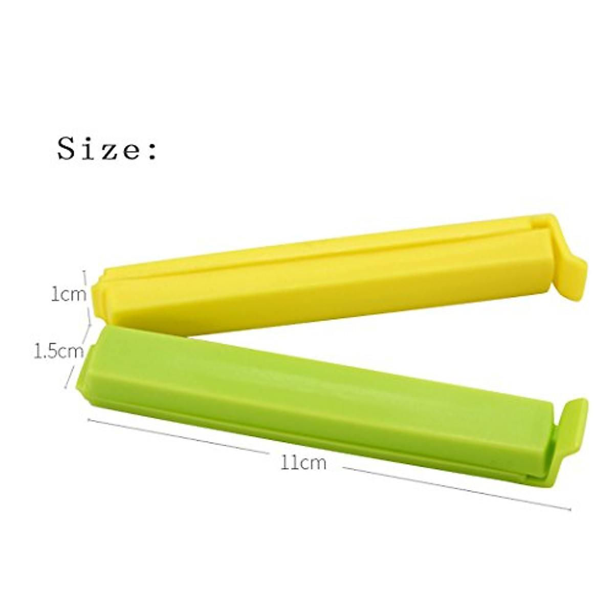 20-pc Bag Clips Sealer, Assorted Colors, Food Sealing Clips