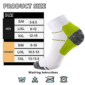 ACTINPUT Compression Socks Plantar Fasciitis for Women Men - 8-15 mmHg Best for Athletic,Support,Flight Travel,Nurses,Hiking