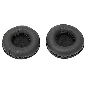 ASHATA 1 Pair Universal Soft Sponge Headphone Ear Pads Ear Cushion Headset Cups Covers Replacement,Fit for 60mm / 2.4In Headphones,Black