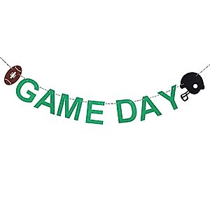 BinaryABC Game Day Banners,Football Game Day Decorations,Sport Game Day Party Supplies