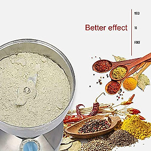Samger 70-300 Mesh Electric Grain Miller Grinder 700g 1800W Stainless Steel High Speed Spice Grinder Pulverizer 28000RPM Commercial Powder Machine for Coffee Bean Nut Herb Wheat Pepper