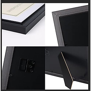 Memory Island Document frames 8.5x11,Set of 4 Pack Certificate Frames for Wall Or Tabletop Display,Diploma Frames For Degree Award with Real Glass Front,Black,Designed