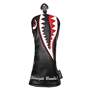 New Flying Tiger Warshark Golf Headcover for Golf Club Available for Driver/Fairway/Hybird (Fairway Cover)