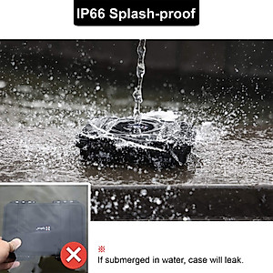 Lykus HC-2110 Mini Hard Case Dry Box with Foam Insert, Interior Size 8.3x5.9x1.5 inch, IP66 Splash-Proof