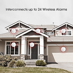 X-Sense 10-Year Battery Wireless Interconnected Smoke Detector Fire Alarm with Over 820 ft Transmission Range, SD19-W, 3-Pack