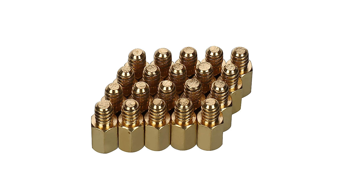 HanTof 6-32 Brass Motherboard Standoffs,ATX Case Standoffs, ATX ...