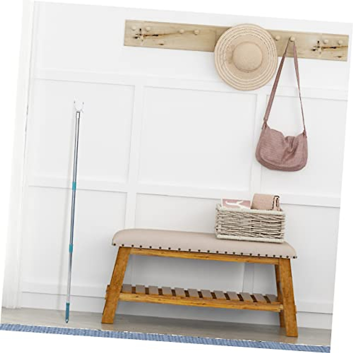 Zerodeko 3pcs Stitching Clothes Rail Ceiling Hook Outdoor Stuff Drying Rack Clothing Outdoor Retractable Closet Pole Clothes Drying Rack Utility Hooks Multi-Purpose Clothes Rods Alloy Tool