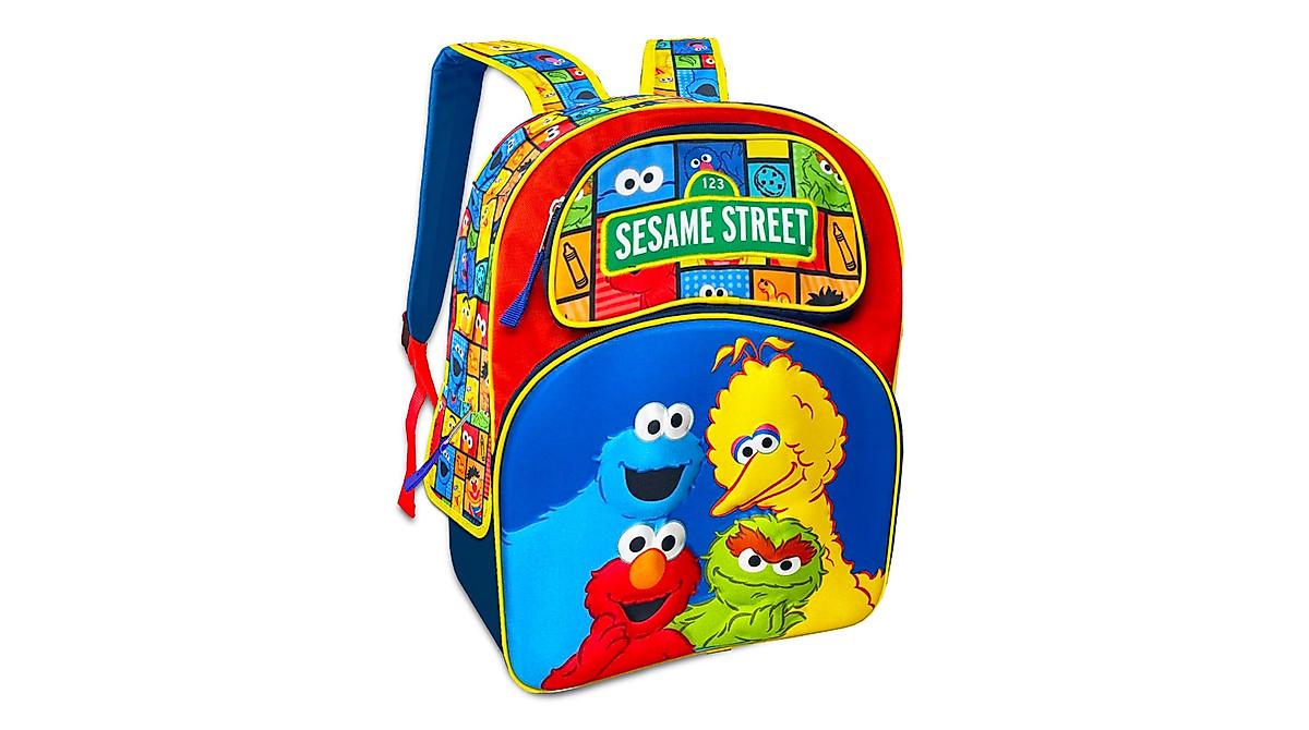 Sesame Street Elmo School Backpack & Lunch Box Set for Kids
