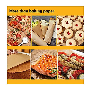 Parchment Paper Sheets, 9x13 In Non-Stick Precut Baking Parchment for Baking, Grilling, Air Fryer, Steaming, and More (Unbleached) - Quarter Sheet Size, Perfect for Bread, Cakes, Cookies, 120PCS