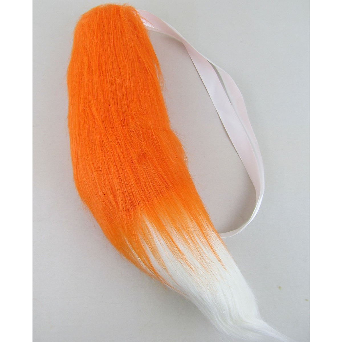 Happylifehere Fox Tail Soft Long Fur Halloween Party Costume Fancy Dress 14" (Orange with White)