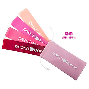 Peach Bands Resistance Bands Set - Exercise Workout Bands for Legs and Butt