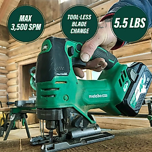 Metabo HPT 36V MultiVolt Jig Saw | Brushless Motor | Tool Body Only | CJ36DAQ4, Green
