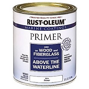 Rust-Oleum 207014 Marine Wood and Fiberglass Primer, 1 Quarts (Pack of 1), 32 Fl Oz