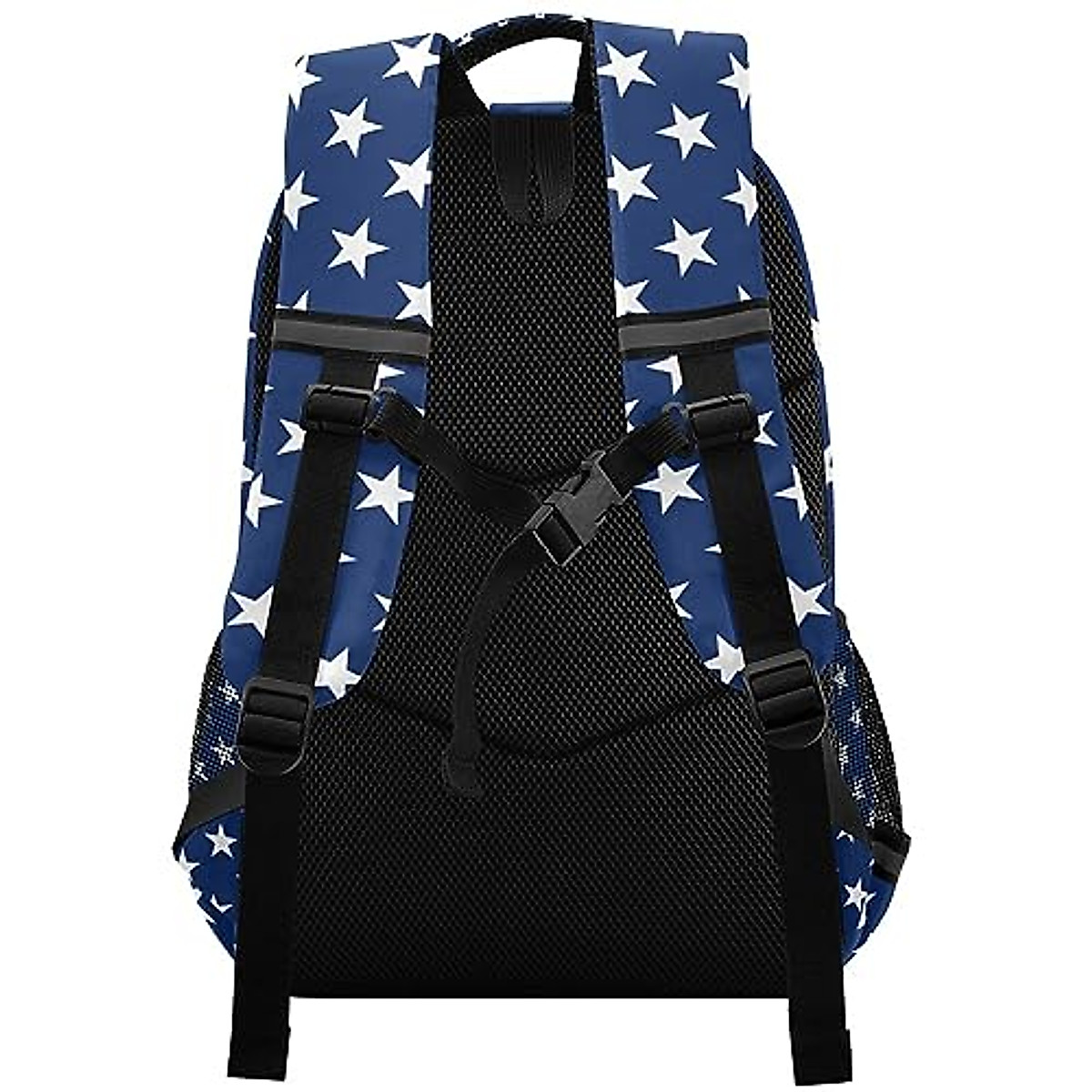 JHKKU Backpack Blue Star Print School Bags Teen Personalized Bookbag, Casual Shoulders Bag Lightweight Travel Laptop Backpacks for Boys Girls