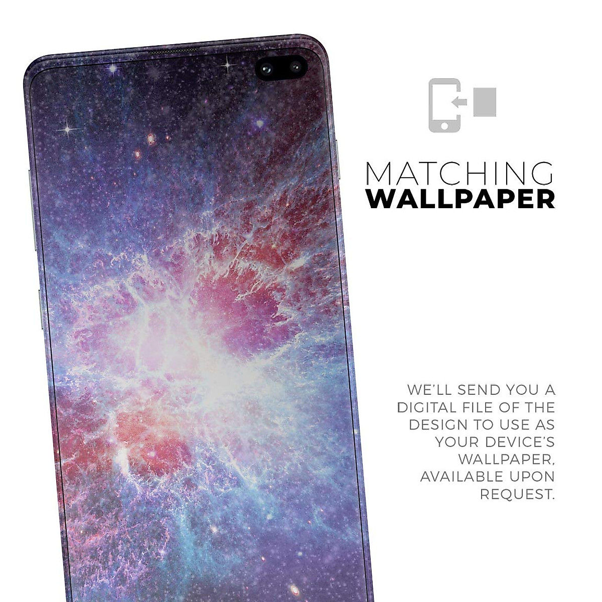 DesignSkinz Supernova Protective Vinyl Decal Wrap Skin Cover Compatible with The Samsung Galaxy S20 (Screen Trim & Back Glass Skin)