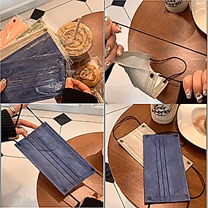 Disposable Face Mask Individually Wrapped,3 Ply Print Masks(5 style,Choose The Size You Need,Adult or Kids/50Pcs or 30 Pcs) (Morandi)