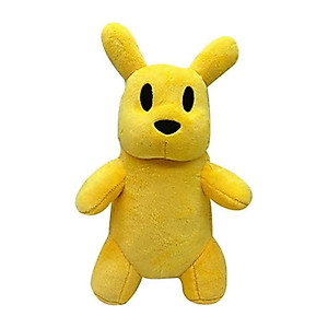 Generic Rain World Plush Toy, Cuddly Cartoon Anime Stuffed Animal Slugcat Plush Doll Character Pillow, Rain World SlugCat Plushies for Cartoon Fans Gift for Kids Fans Gift(Yellow), Red