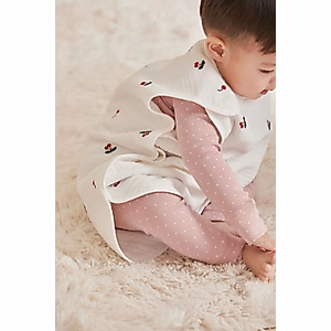 Konny Baby Sleep Sack - Wearable Blanket Sleeping Vest | 6-Layer Cotton Gauze Newborn Essentials Cloths | TOG 1.0 | 6 Months - 5T | (Cherry, Small)