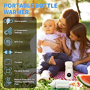Little Bo Baby Portable Bottle Warmer Set Travel Bottle Warmer for Breastmilk and Formula Bottle Warmer