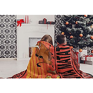 Northwest Lion King Micro Raschel Throw Blanket, 46" x 60", Safari Pals