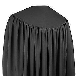 Endea Church Premium Baptismal Robe (54 (5'9'' - 5'11''), Black)