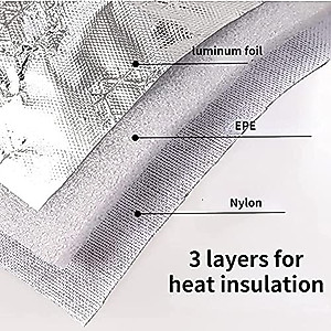 OZAOZ Kawaii Lunch Bag for Girls Lunch Box Insulated Cute Lunch Bags for Women Insulated Lunch Box for Kids (Brown-Bear)