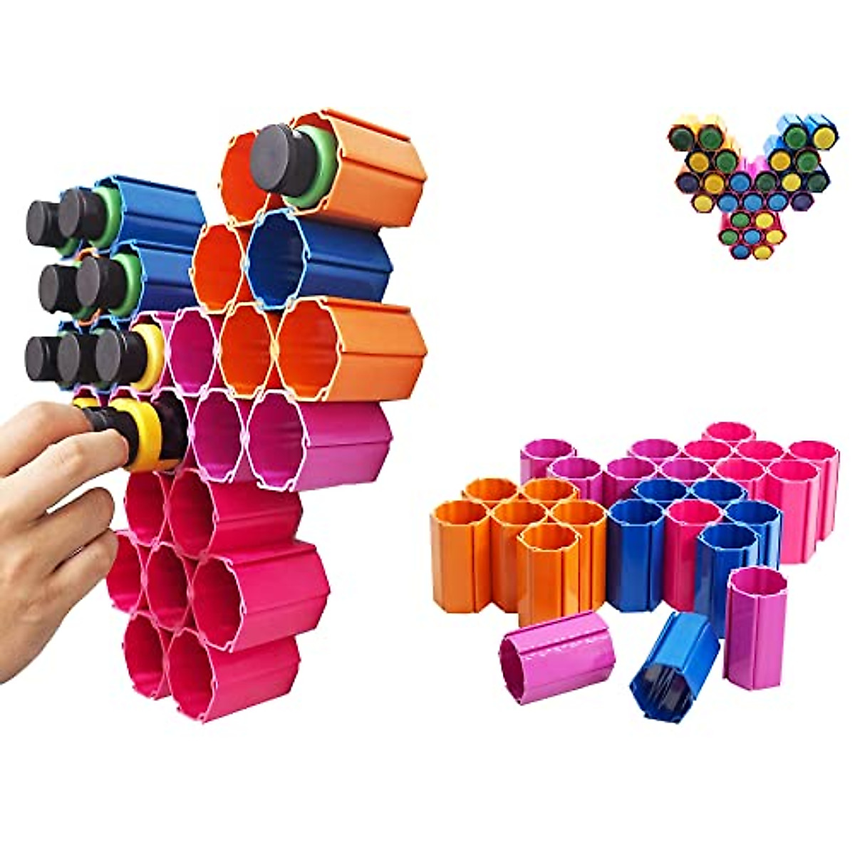 WHITEMOON 2 OZ Paint Bottle Storage, Paint Holder Rack for Acrylic Paint, Craft Art Paint Tube Organizer (26 Pack)