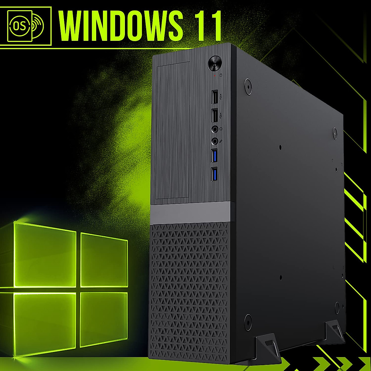 Gaming Desktop PC Intel Core i5 8th Gen, TechMagnet Heera, RX 550, 16GB RAM, 1TB SSD | 3TB HDD, MTG New 24 Inch Monitor, RGB Keyboard Mouse, Headphone, Webcam, Win 11 (Renewed)