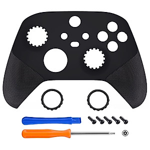 eXtremeRate ASR Version Redesigned Shell for Xbox Core Wireless Controller - Performance Rubberized Grip, Anti Sticks Rubbing Rings - Custom Faceplate for Xbox Series X & S Controller - Black