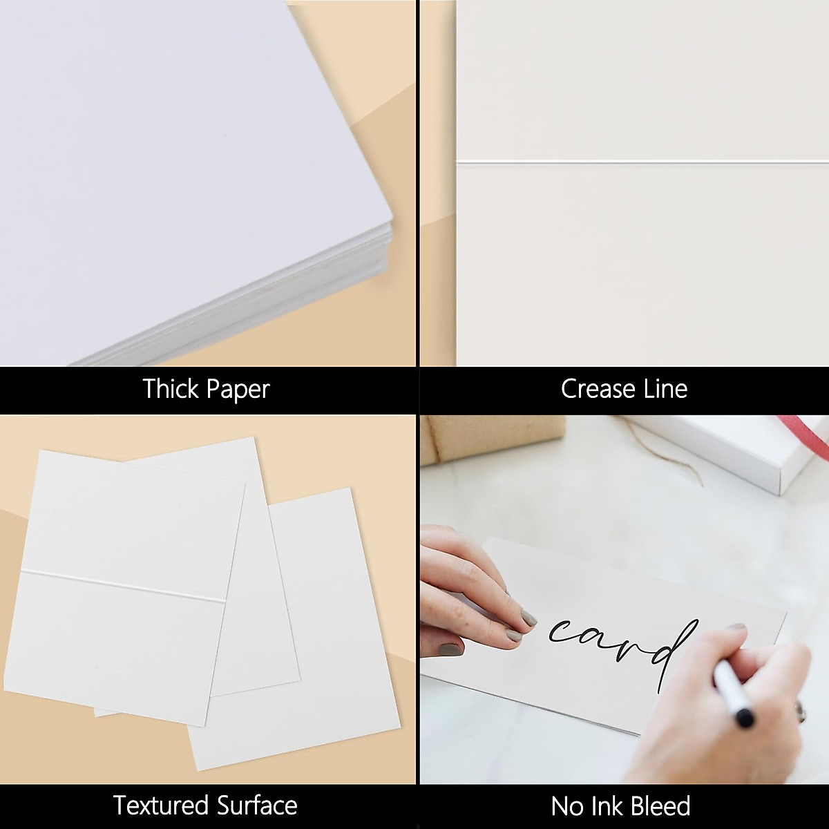 120 Pcs Blank Place Cards for Table Seting - Name Cards White, Table Place Cards for Dining, Party, Wedding, Tent Cards Fold 3.5×2 Inches