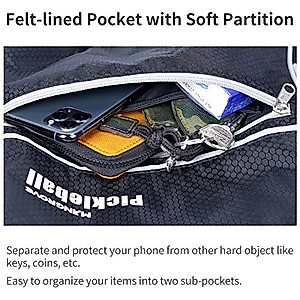 Mangrove Pickleball Bag, Men's & Women's Pickleball Backpack, Adjustable Sling Bag with Fence Hook/Upgraded Capacity/Safety Pocket/Water Bottle Holder - 2020 Design Pickle Ball Paddle Bag (Black)