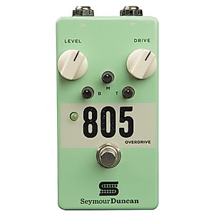 Seymour Duncan 805 Overdrive Guitar Pedal - Versatile with 3-Band Active EQ for Electric Guitars, Perfect for Blues, Country, and Rock