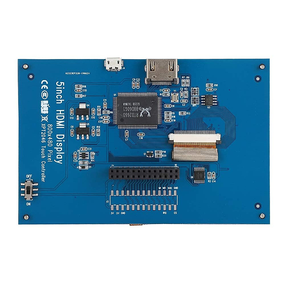 5 Inch LCD 800x480 HD Resolution HD Display for PI3 PI2/B+ Monitor,Support Standard Interface Input
