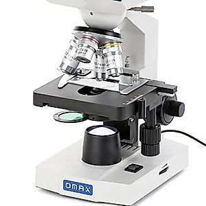OMAX - 40X-2500X LED Digital Trinocular Lab Compound Microscope with USB Camera and Mechanical Stage - M83EZ-C03S