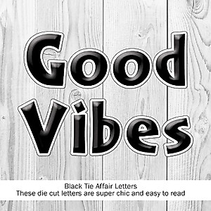 Barker Creek Letter Pop-Outs, 2" Black Tie Affair, Multicolor Designer Letters for Bulletin Boards, Breakrooms, Reception Areas, Signs, Displays, and More! 2", 676 Characters per Set (1905)