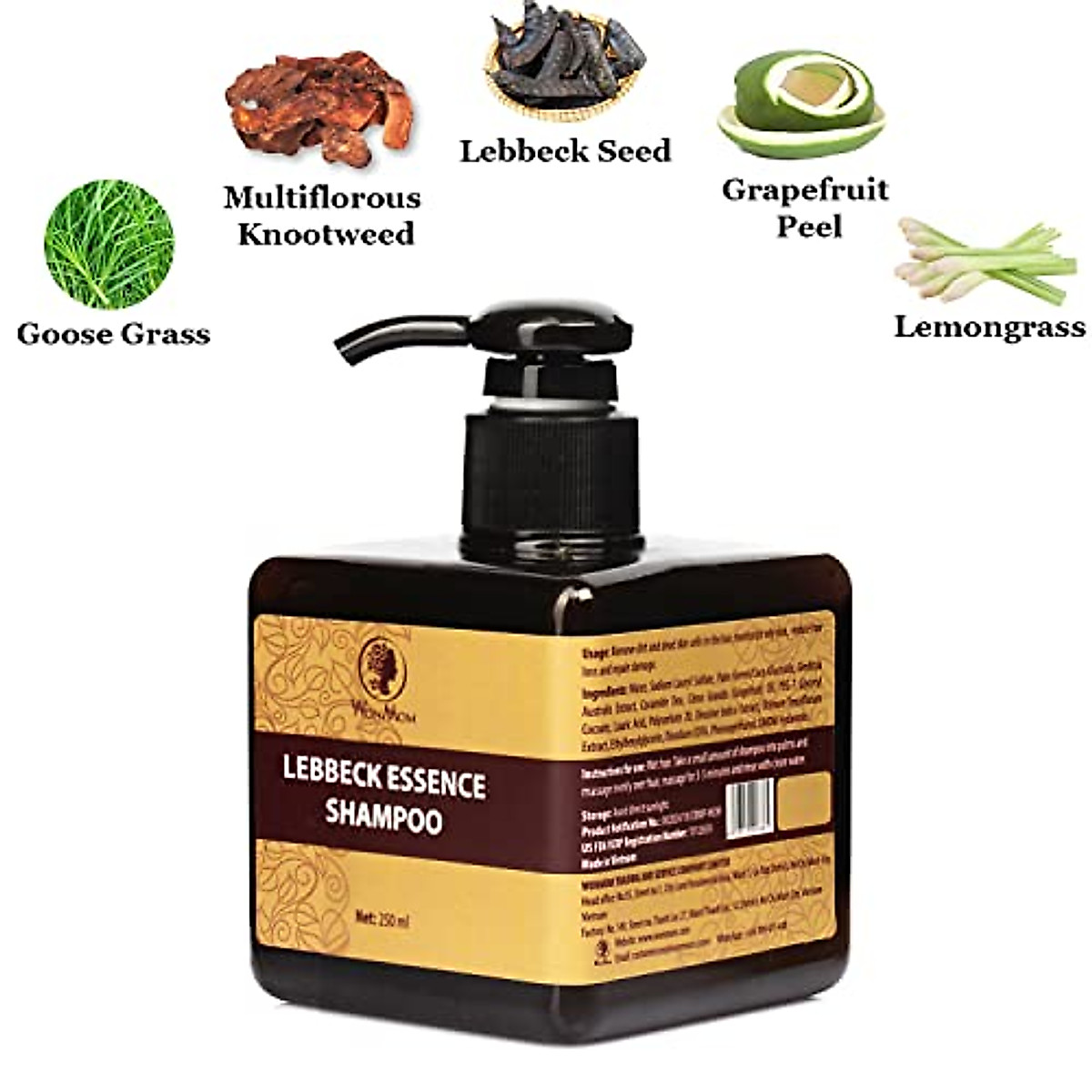 WONMOM Lebbeck Essence Shampoo (8.5 fl oz)