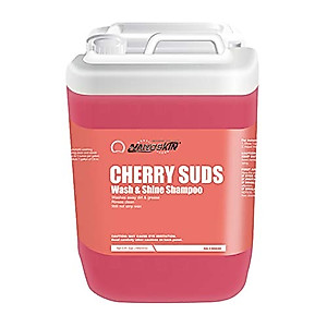Nanoskin CHERRY SUDS Foaming Car Wash Concentrated Shampoo 5 Gallons for Foam Cannons, Foam Guns, Bucket Washes | Pressure Washer Safe, Cherry-Scented Soap | Ideal for Cars, Trucks, Motorcycles, RVs