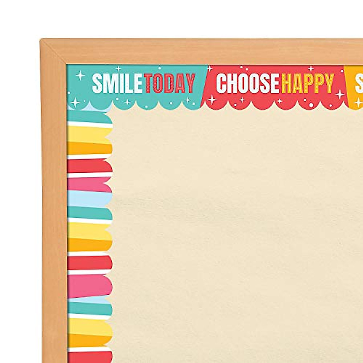 Double-Sided Happy Day Bulletin Board Borders - Educational - 12 Pieces