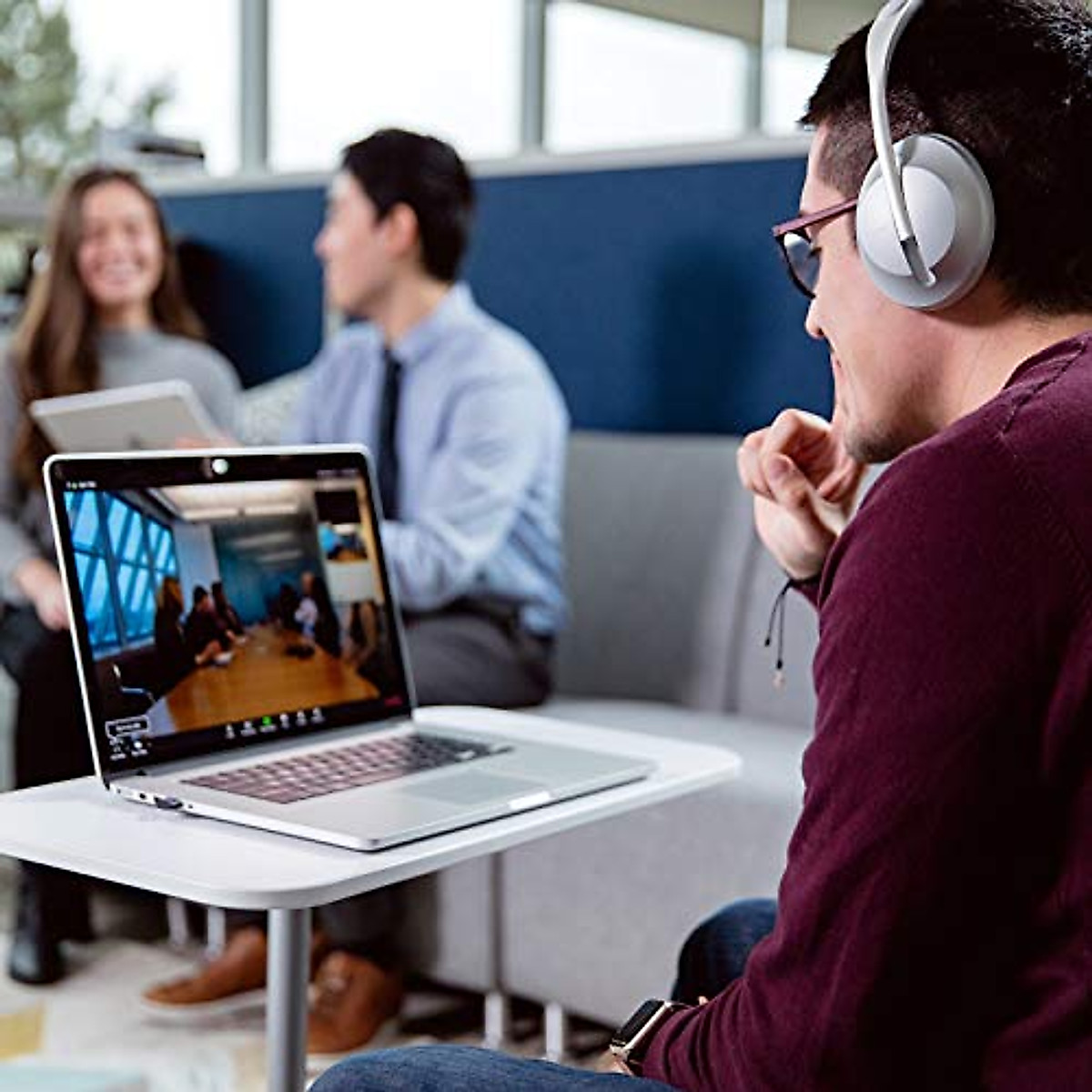 Bose Noise Cancelling Headphones 700 UC, with Alexa Voice Control, Silver (Renewed)