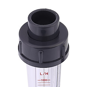 LZS 15D Flowmeter, Liquid Flowmeter Flow Plastic Tube Type 100 1000L H Water Flow Meter Flowmeter