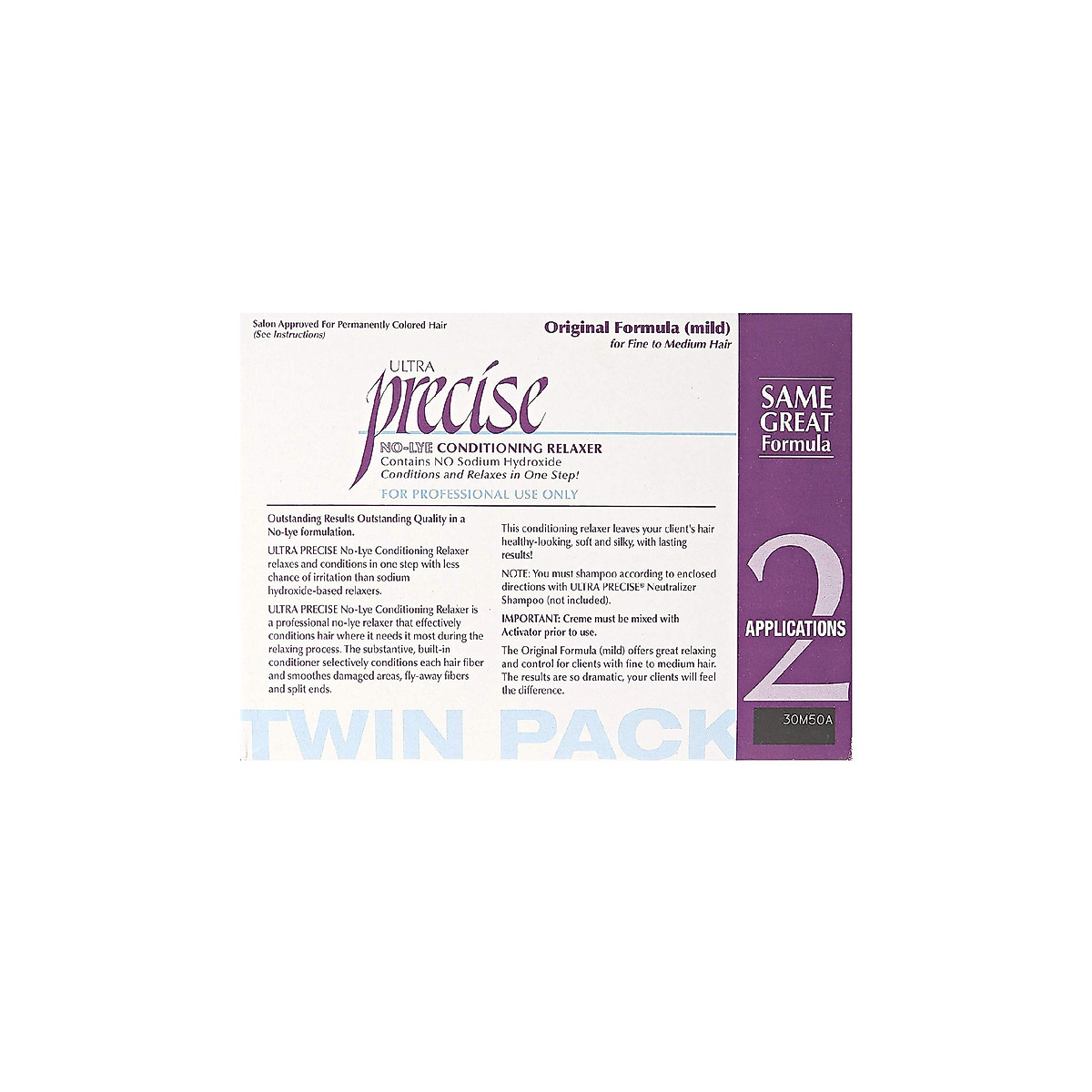 Softsheen Carson Precise No-Lye Original Relaxer Twin Pack