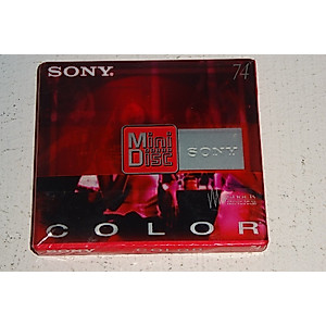 SONY ~ Blank Minidisc ~ 74 Minutes - MDW-74AR (Ruby Red)