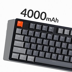Keychron K8 Wireless Bluetooth/USB Wired Mechanical Keyboard, Hot-swappable Tenkeyless 87 Keys RGB LED Backlit Gateron Brown Switch N-Key Rollover, Aluminum Frame for Mac and Windows