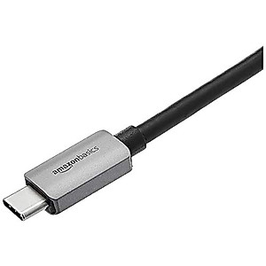 Amazon Basics USB-C 3.1 Male to HDMI Female Adapter (4K@60Hz), Gray, 1.69 x 1.45 x 0.43 inches