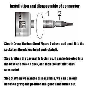 Chehery H1 Handpan Pickup, Steel Drum＆Tongue Drum Pickup, Magnetic Contact Pickup With Carrying Bag, Pickup for Gigs and Practice of Handpan, Steel Drum＆Tongue Drum