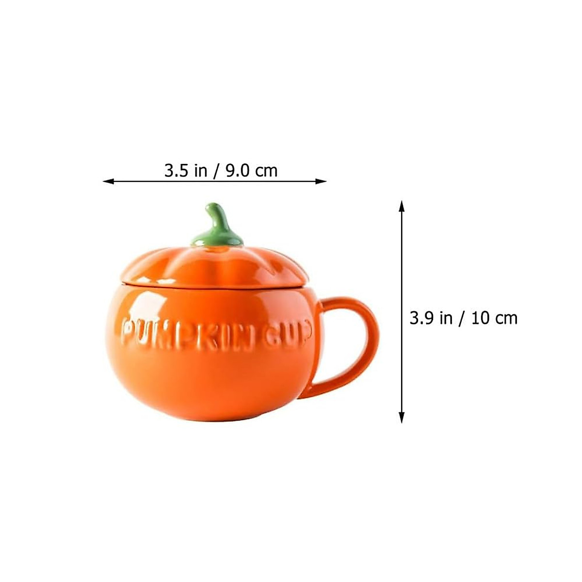 Luxshiny 2 Pcs Pumpkin Ceramic Soup Bowl Porcelain Pumpkin Shape Sugar Dessert Bowl with Lid Ceramic Dinnerware for Halloween