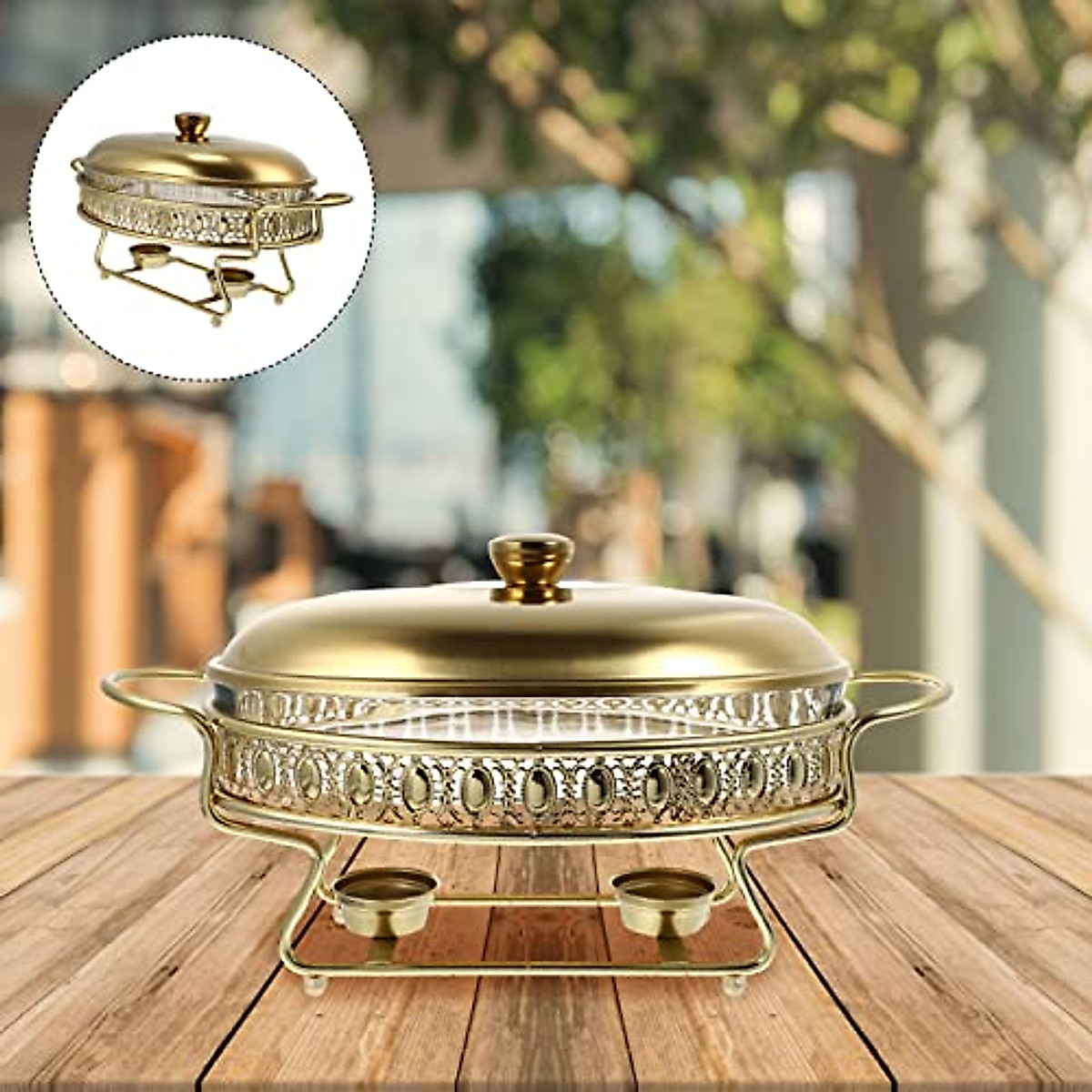 Stainless Steel Chafing Chafing Dish Buffet Set Stock Pot Buffet Warming Tray Buffet Dish Oval