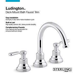 KOHLER Ludington Deck-mount Bath Faucet Trim