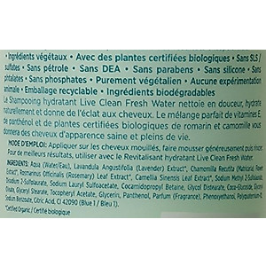 Live Clean Shampoo, Hydrating Fresh Water, 12 Oz